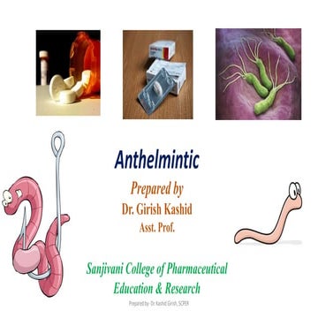 Anthelmintic.pdf, Introduction, Classification | PDF