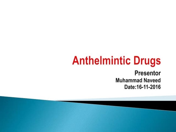 9.ANTIPROTOZOAL DRUGS | PPT