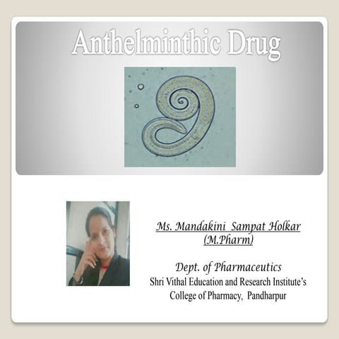 Anthelmintics ppt converted | PDF