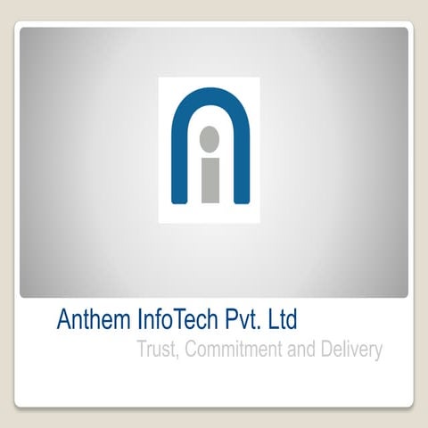 Anthem infotech corporate-presentation | PPT
