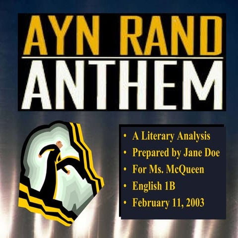 Anthem PowerPoint | PPT | Sci-fi and Fantasy | Hobbies & Interests