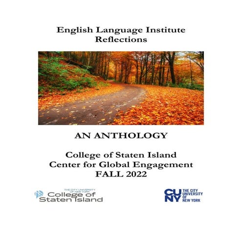 ANTHOLOGIES - ELI Fall 2022 - College of Staten Island CUNY | PDF