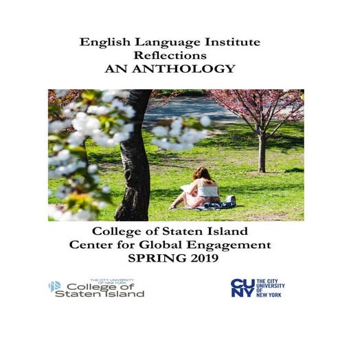 Anthologies - English Language Institute - Spring 2019 | PDF