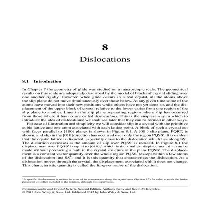 05 dislocation theory | PDF