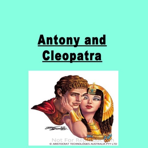 Anthony and Cleopatra | PPT