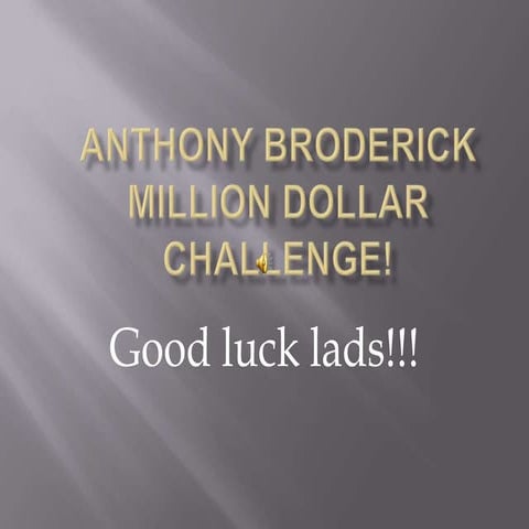 Anthony broderick | PPTX