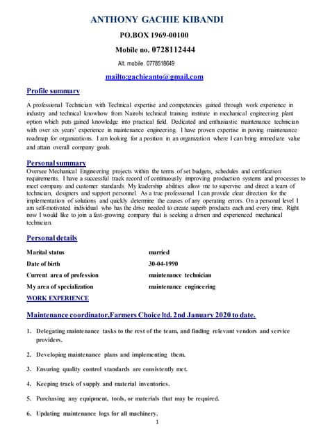 Pradip Warghude CV | DOCX | Business | Business and Finance