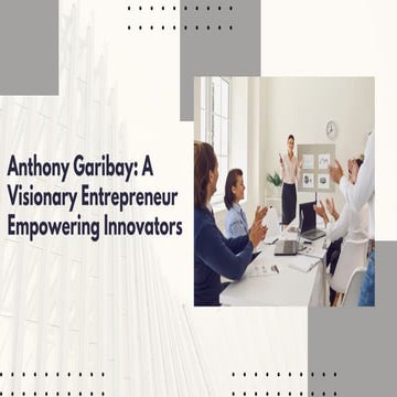 Empowering the Next Generation: Anthony Garibay's Commitment to ...