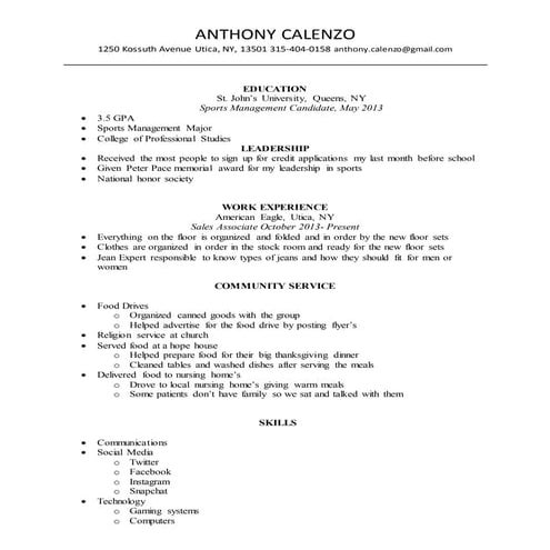 Anthony resume | PDF
