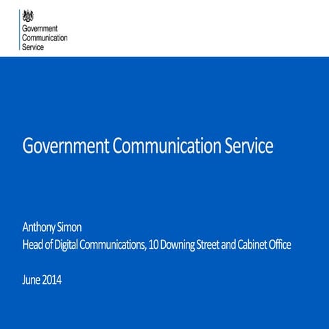 Anthony Simon, Government communication service | PPTX
