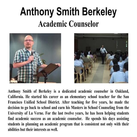 Anthony smith berkeley academic counselor | PPT