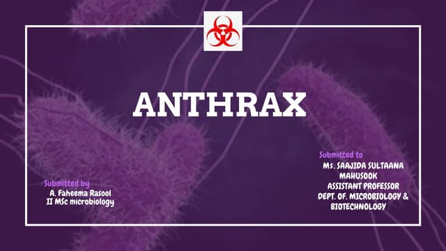 Anthrax | PPTX