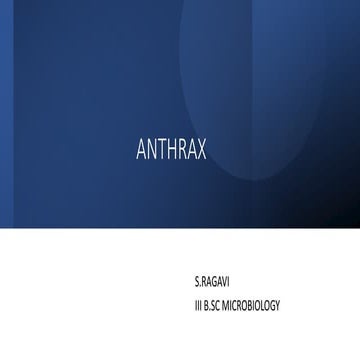 ANTHRAX.pptx animal disease highly contagious | PPTX