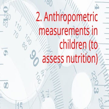 Anthropometry | PPT