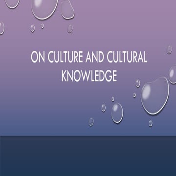 Anthropology - On Culture and Cultural Knowledge.pdf