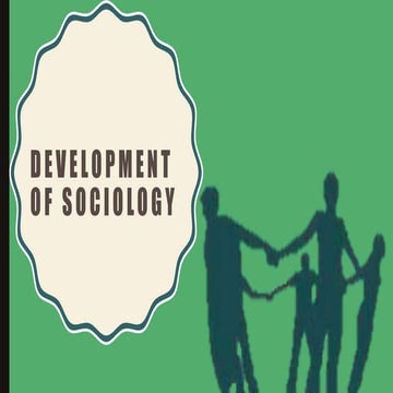 Anthro30 3 development of sociology | PPTX