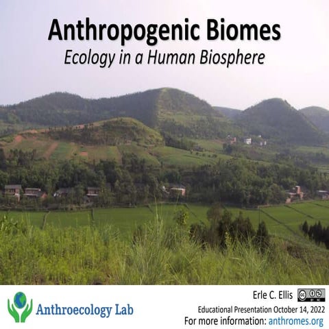 Anthropogenic Biomes for education (10/21/2022) | PPTX