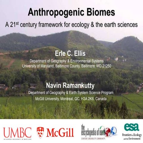 Anthromes | PPTX