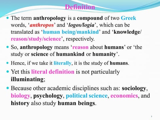Anthropology | PPT