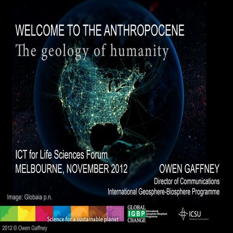 Welcome to the Anthropocene: the geology of humanity | PDF