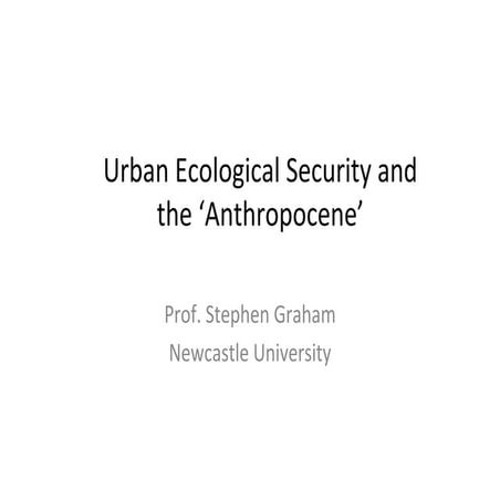 The Anthropocene | PPTX