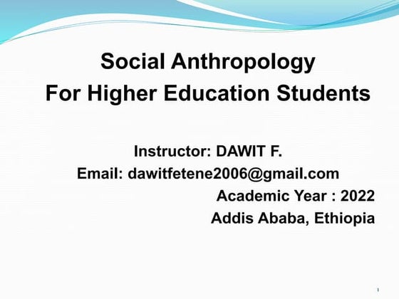 Chapter 1 Introduction To Anthropology Pdf