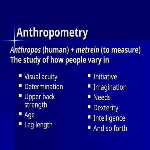 1 anthropometry | PPT