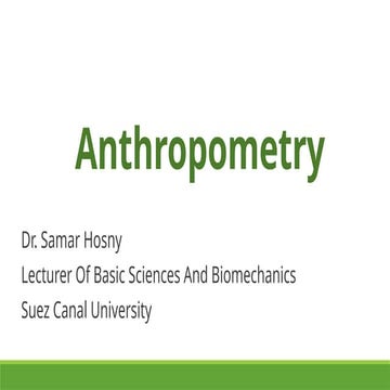Anthropometry Pptx Muscle Test Measurement Pptx
