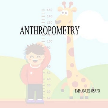 Anthropometry | PPT