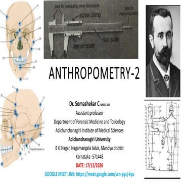 Human Anthropometry Class 2 Notes Dr Somashekar Cpptx