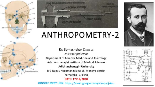 Human Anthropometry Class 2 Notes Dr Somashekar Cpptx