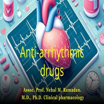 antiarrhythmic drug by associate professor Nehal Ramadan | PPTX