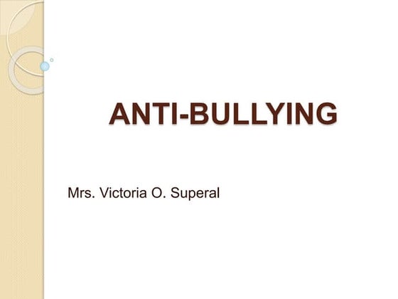 Anti-Bullying | PPT