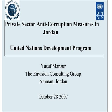 Anti corruption presentatioon 28-10-07 | PPT