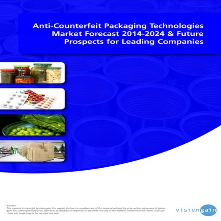 Anti Counterfeit Packaging Technologies 2014-2024 | PDF