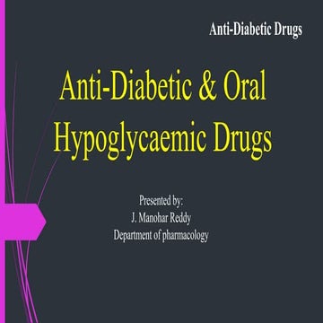 Antidiabetic drugs | PPTX
