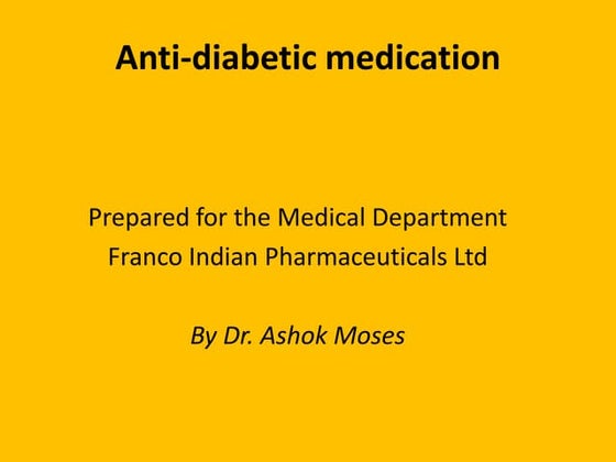 Antidiabetic drugs | PPT