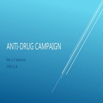 Anti drug campaign | PPTX