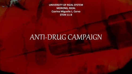 Drug Awareness Presentation | PPT