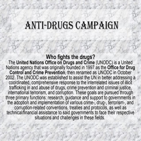 Anti Drugs Campaign | PPT