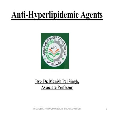 Anti hyperlipidemic drugs | PDF