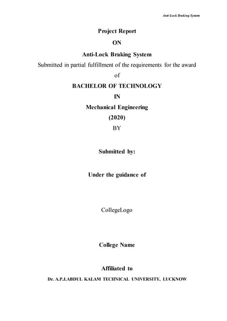 Anti lock braking (ABS) Model based Design in MATLAB-Simulink | PDF