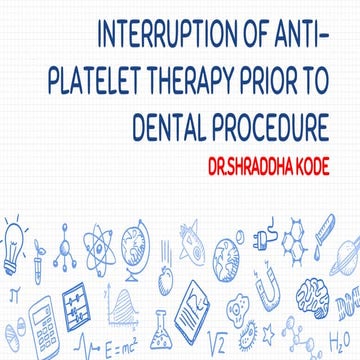 Anti platelet therapy | PPTX