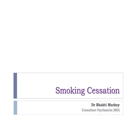 Smoking Cessation | PPT