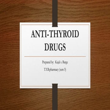 Anti thyroid drugs | PPT