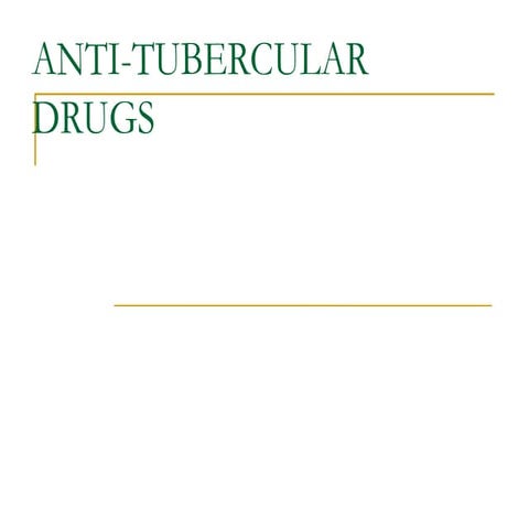 ANTI-TUBERCULAR DRUGS.pptx pharmacology | PPT