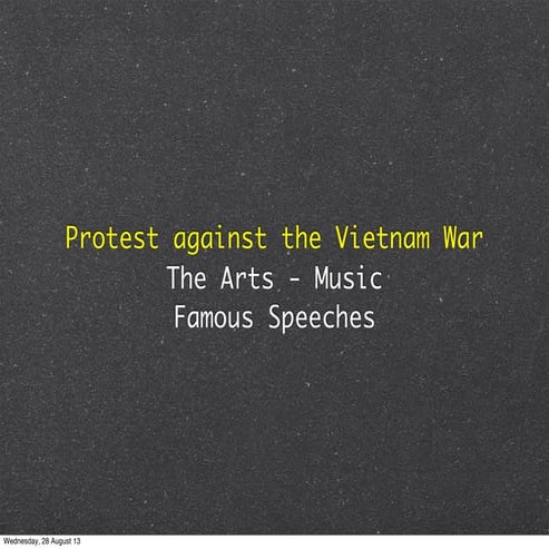 Anti Vietnam War | PPT | Free Download