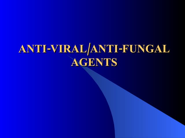 Anti Viral Drugs in Ophthalmology | PPT