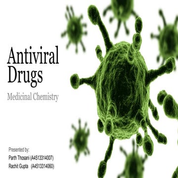 Antiviral Drugs – A Brief (Classification & Mechanism of Actions) | PDF