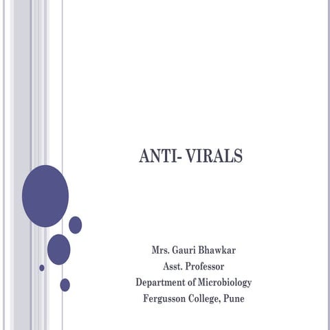 Anti- Viral and virology research paper for msc microbiology | PPTX